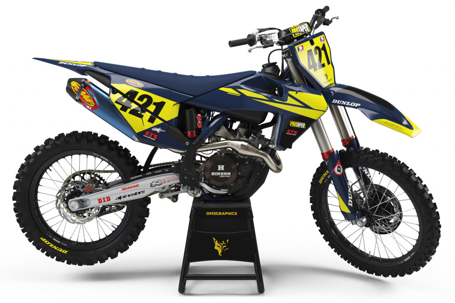 Mx Stickers For Husqvarna - Tonus Yellow – OMXGraphics