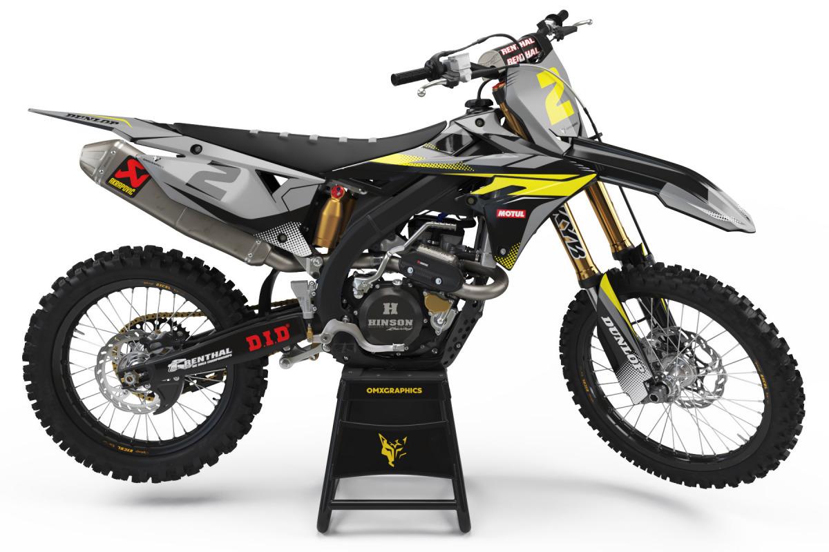 Custom Suzuki Motocross Graphics Kit BOLD – OMXGraphics