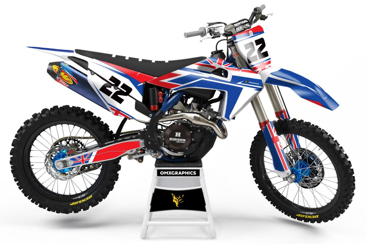 Husqvarna Dirt Bike Graphics Kit 'HANGOUT' – OMXGraphics