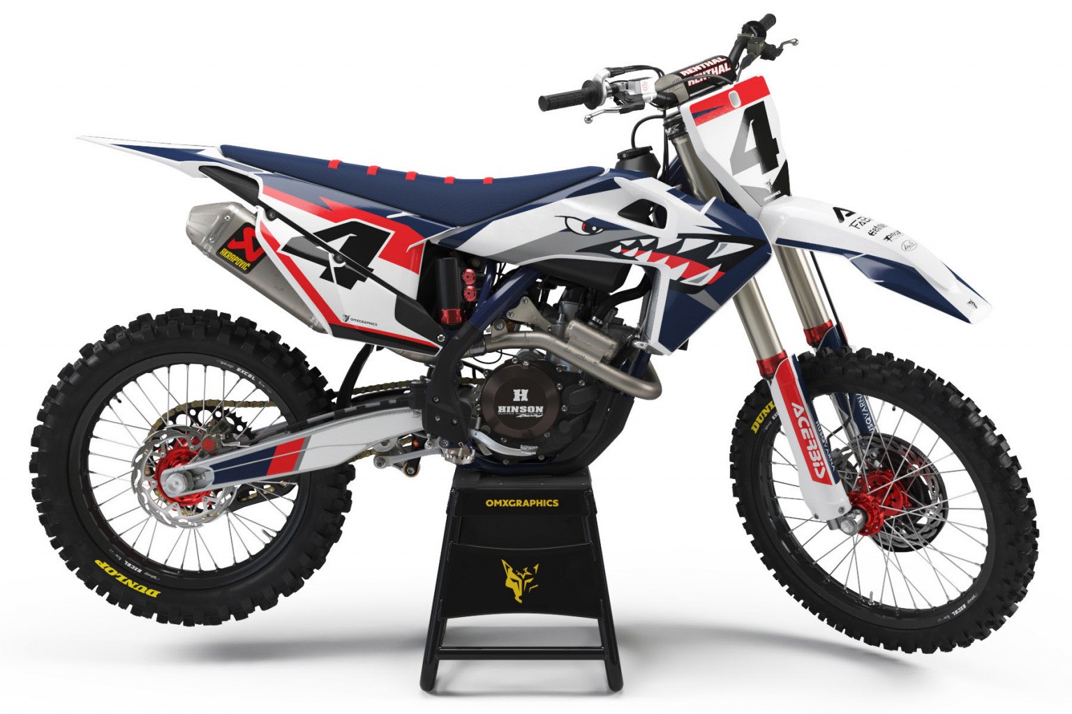 Graphics Kit For Husqvarna 'ARMY' Grey – OMXGraphics