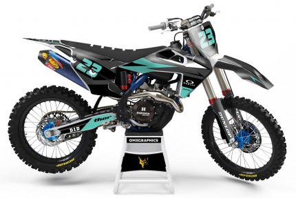 Graphics Kit For Husqvarna FE 350 s 'Blizzard' – OMXGraphics