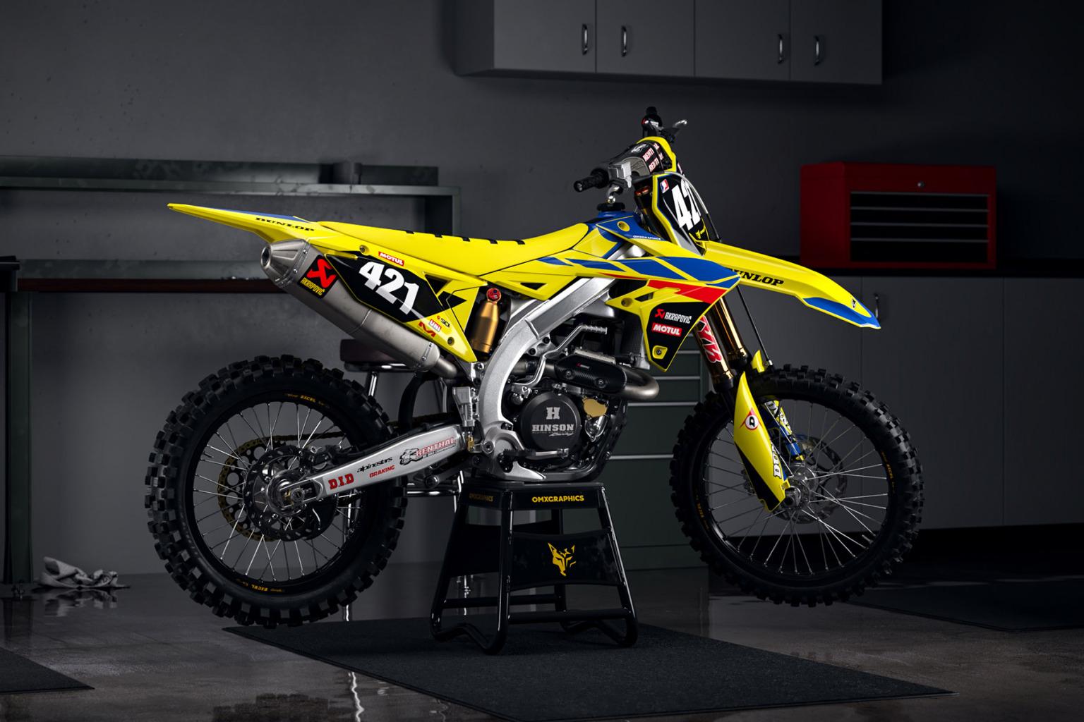 Suzuki TONUS Graphics Kit Yellow – OMXGraphics
