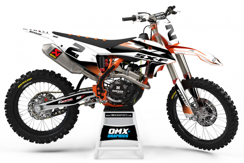 Motocross Graphics for KTM - Prime White – OMXGraphics