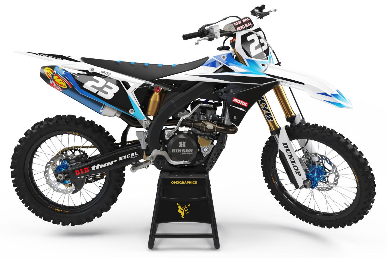 Suzuki Motocross Graphics Kit "ARMY' Grey – OMXGraphics