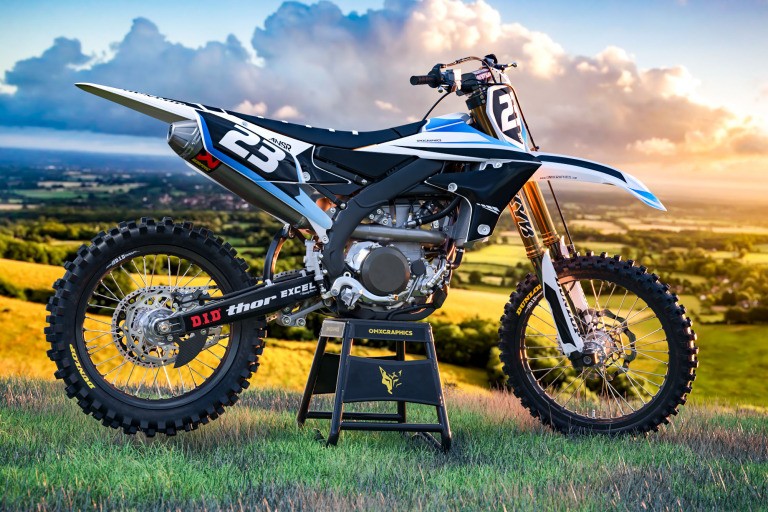 Yamaha CHOICE Graphics Kit Cyan – Dirt Bike Graphics