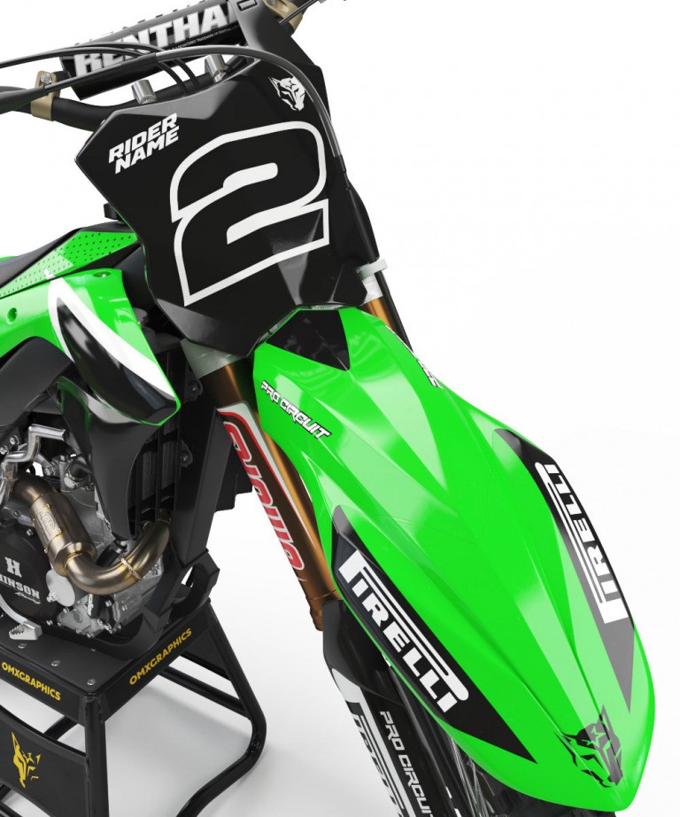 Kawasaki FLOW Graphics Kit – OMXGraphics