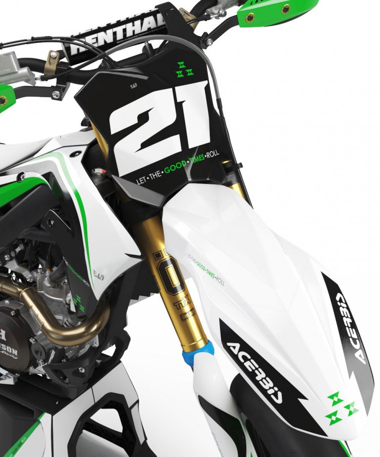 Kawasaki BOLD Graphics Kit Supermoto – OMXGraphics