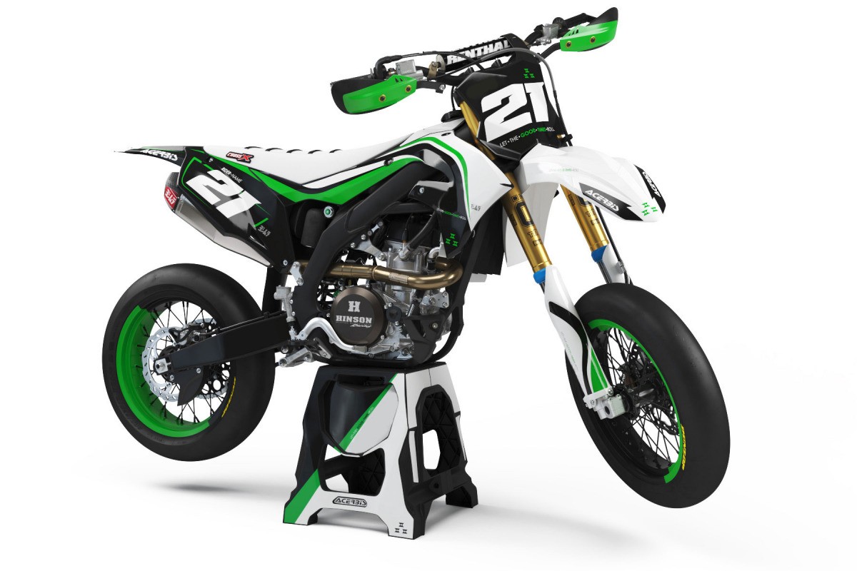 Mx Graphics Kit for Kawasaki 'BOLD' Supermoto – OMXGraphics