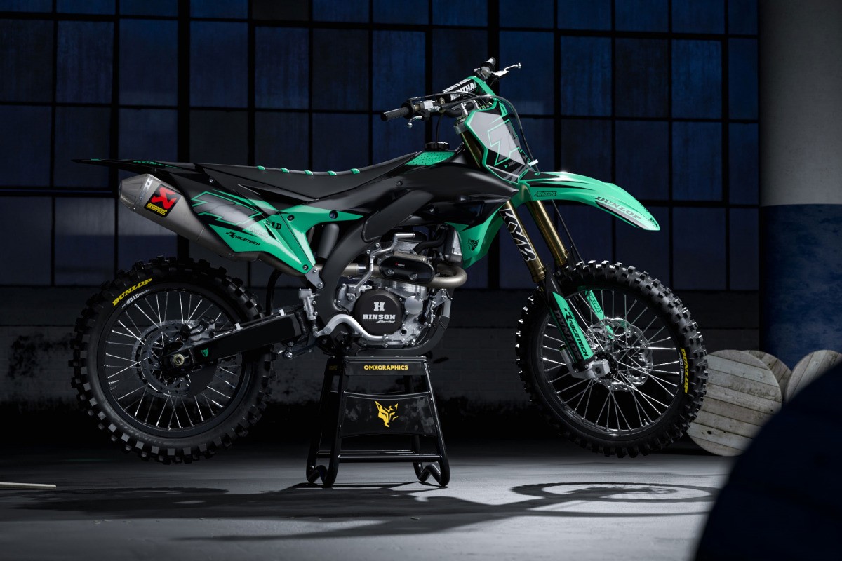 MX Graphics Kit for Kawasaki 'RAGE' Factory – OMXGraphics