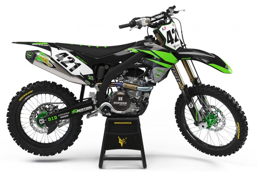 Kawasaki Mx Graphics Kit 'Thunder' Sand – OMXGraphics