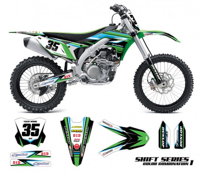 Graphics Kit for Kawasaki 'Shift Cyan' – OMXGraphics