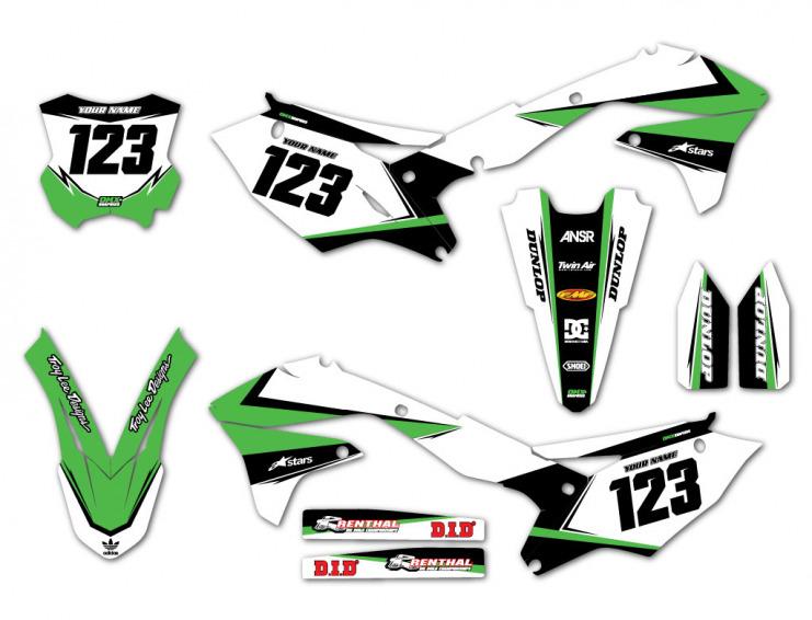 Graphics Kit for Kawasaki 'Viper White' – OMXGraphics