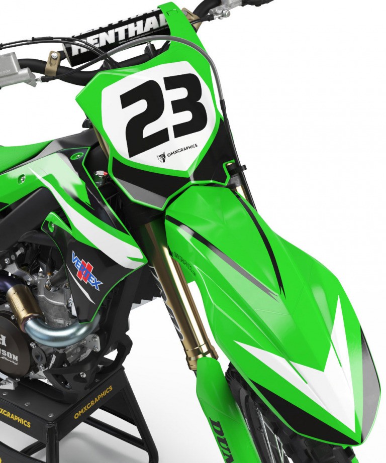 Kawasaki CHOICE Graphics Kit Green – OMXGraphics