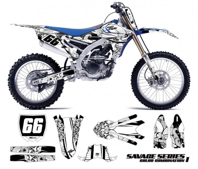 Graphics Kit for Yamaha 'Savage White' – OMXGraphics