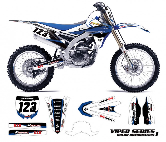 Graphics Kit for Yamaha 'Viper Blue' – OMXGraphics