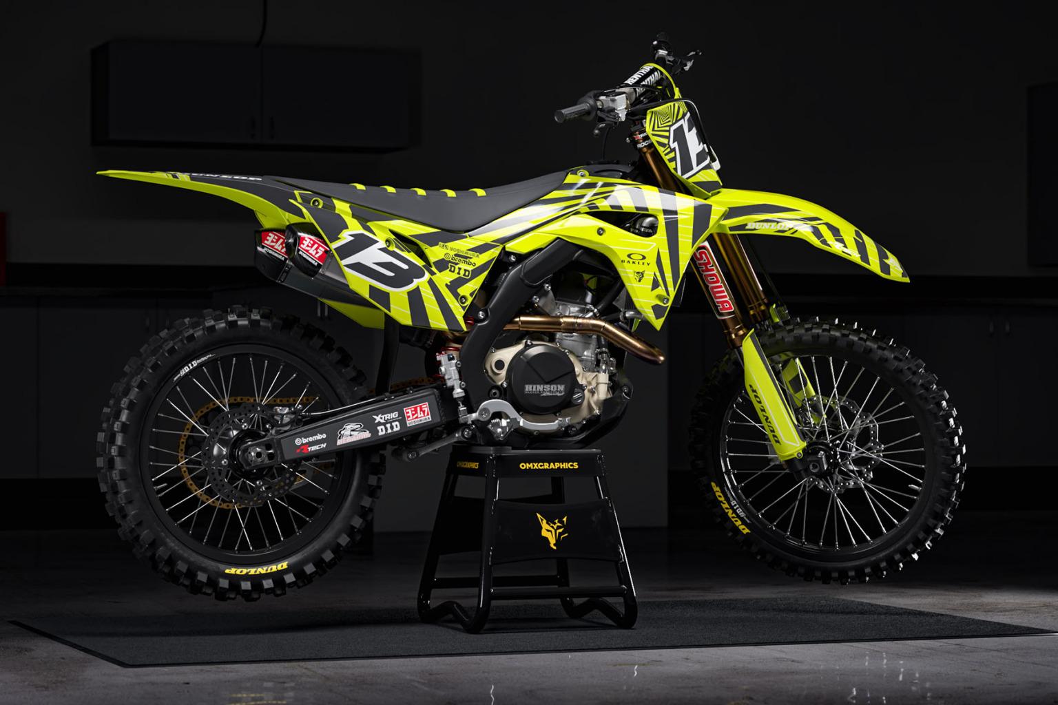 Dirt Bike Graphics Kit For Honda - BLAZE Lime – Dirt Bike Graphics