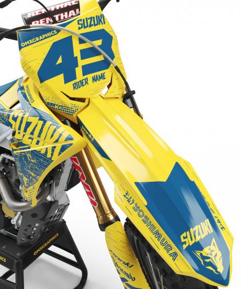 Suzuki SQUAD Graphics Kit Blue – OMXGraphics