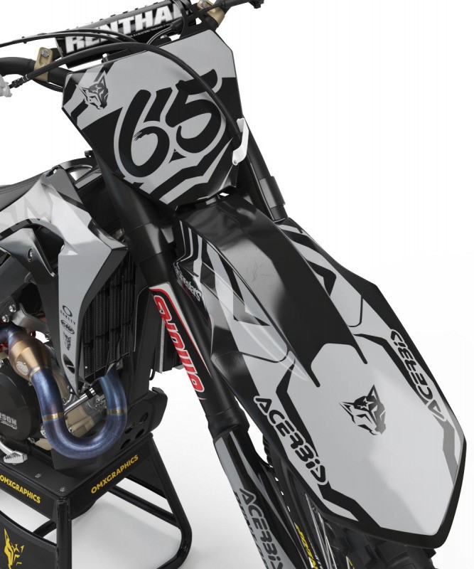 Dirt Bike Graphics Kit For Honda - GHOST Grey – OMXGraphics