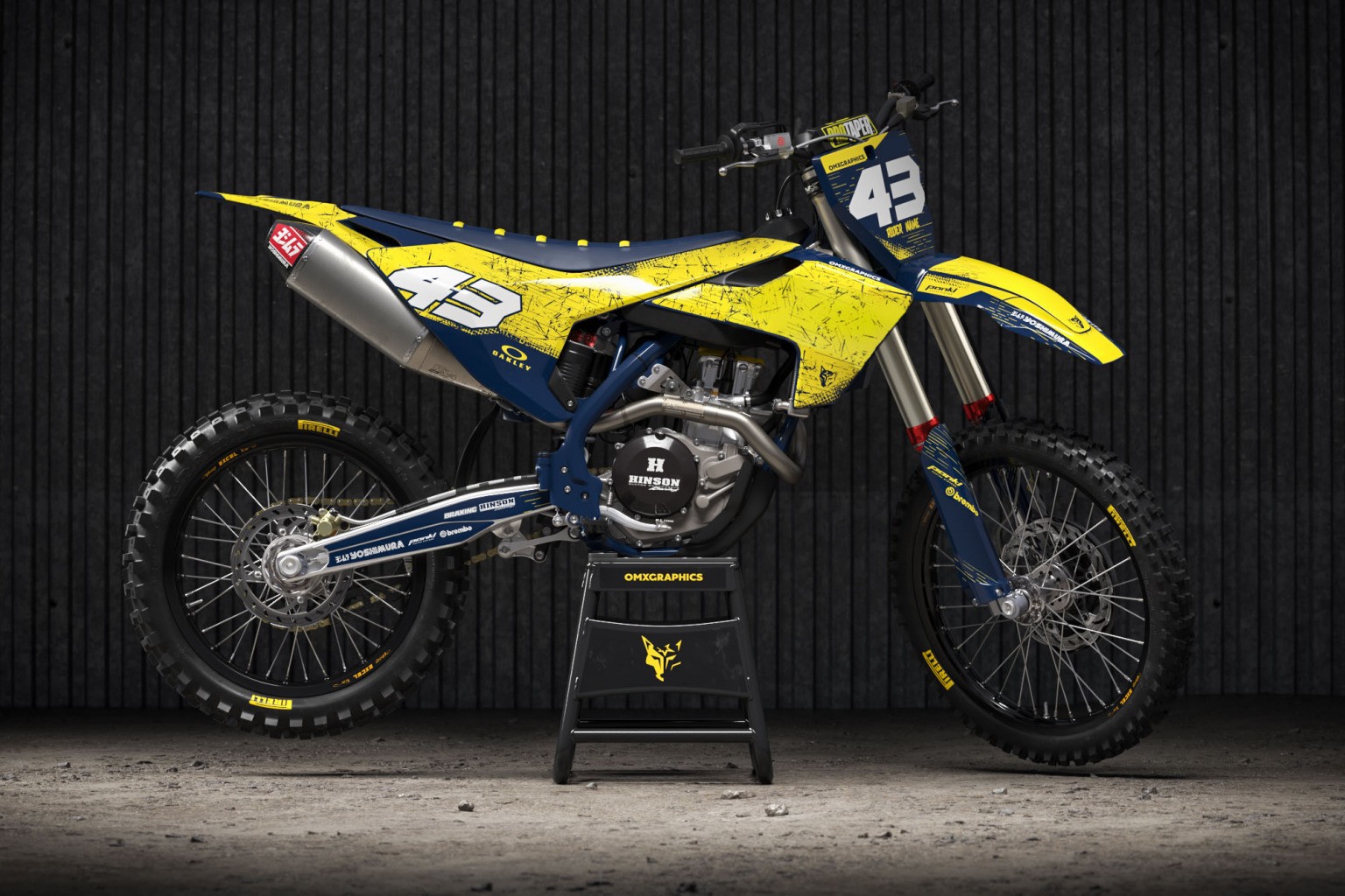 Husqvarna SQUAD Graphics Kit Blue – OMXGraphics