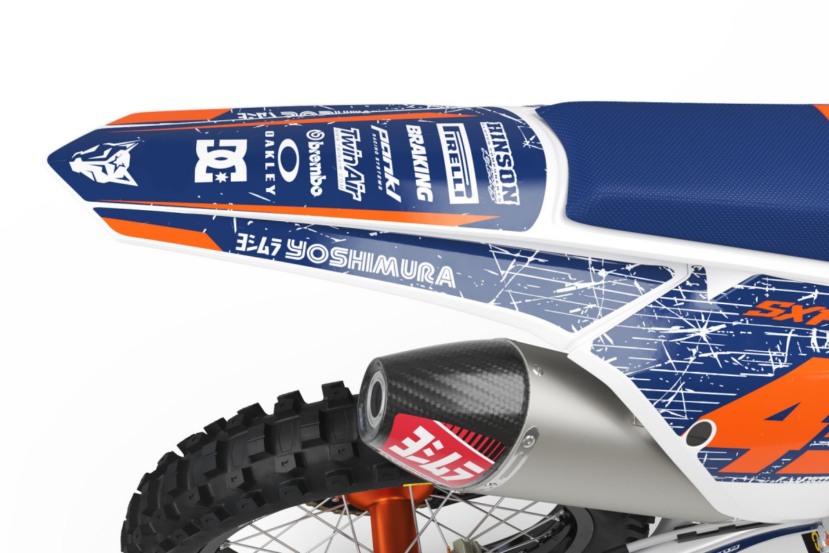 KTM SQUAD Graphics Kit Blue – Dirt Bike Graphics