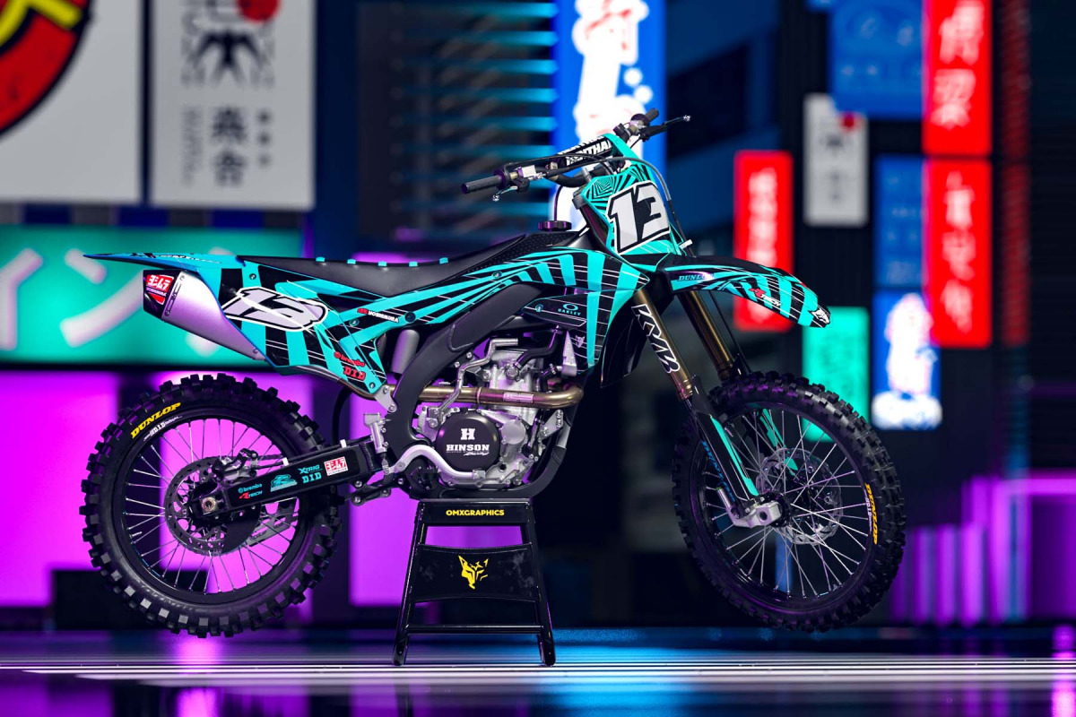 Kawasaki BLAZE Graphics Kit Teal – OMXGraphics