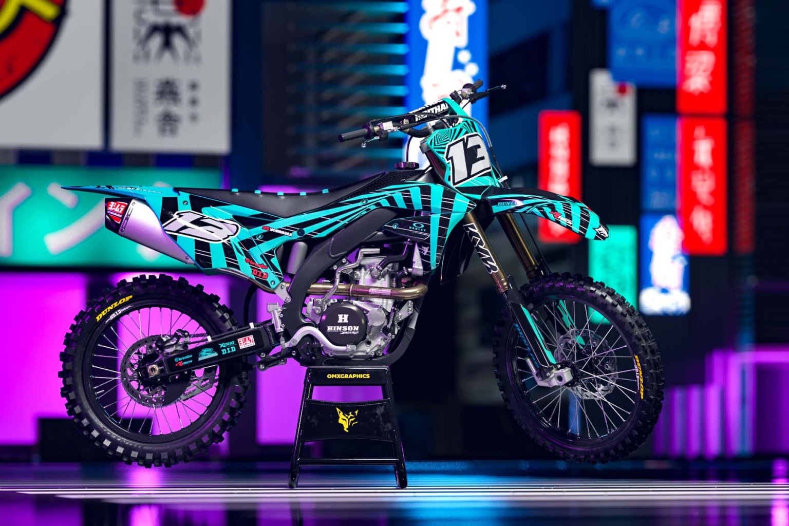 Kawasaki BLAZE Graphics Kit Teal – OMXGraphics