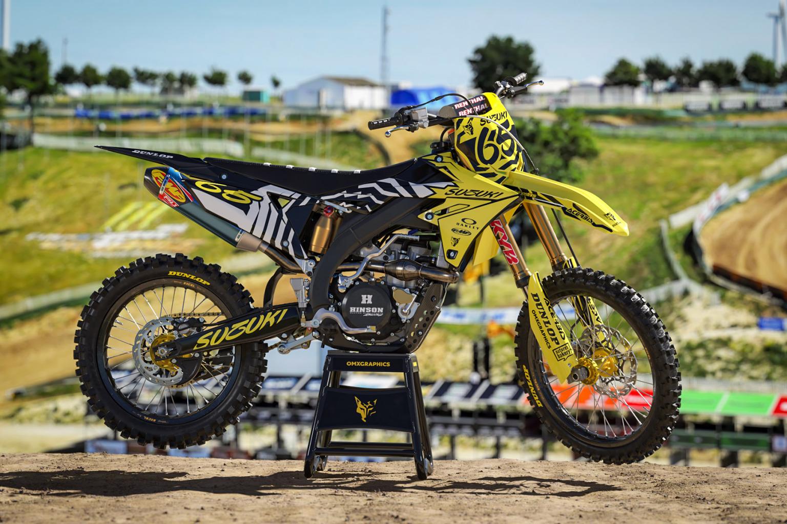 Suzuki GHOST Graphics Kit Yellow – Dirt Bike Graphics