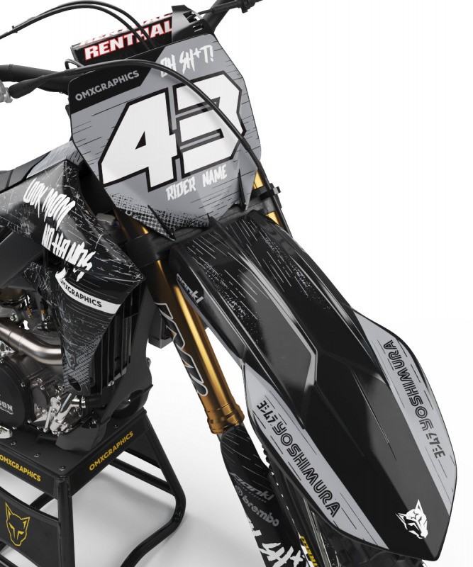 Yamaha SQUAD Graphics Kit Black – Dirt Bike Graphics