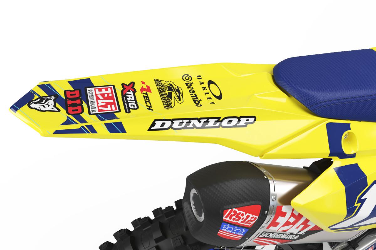 Suzuki BLAZE Graphics Kit Blue – Dirt Bike Graphics