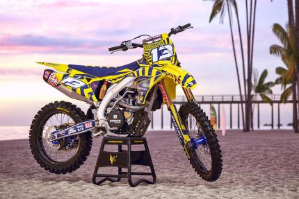 Suzuki BLAZE Graphics Kit Blue – Dirt Bike Graphics