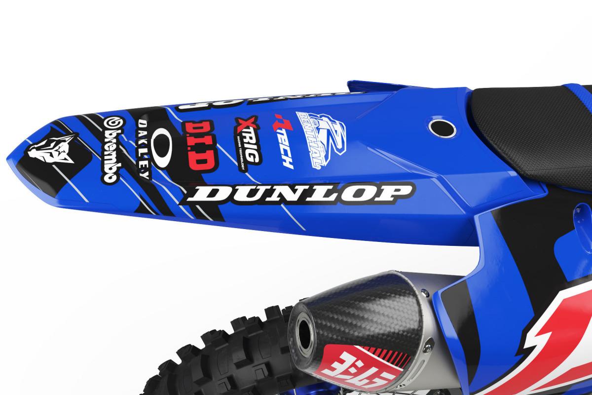 Yamaha BLAZE Graphics Kit Blue – Dirt Bike Graphics