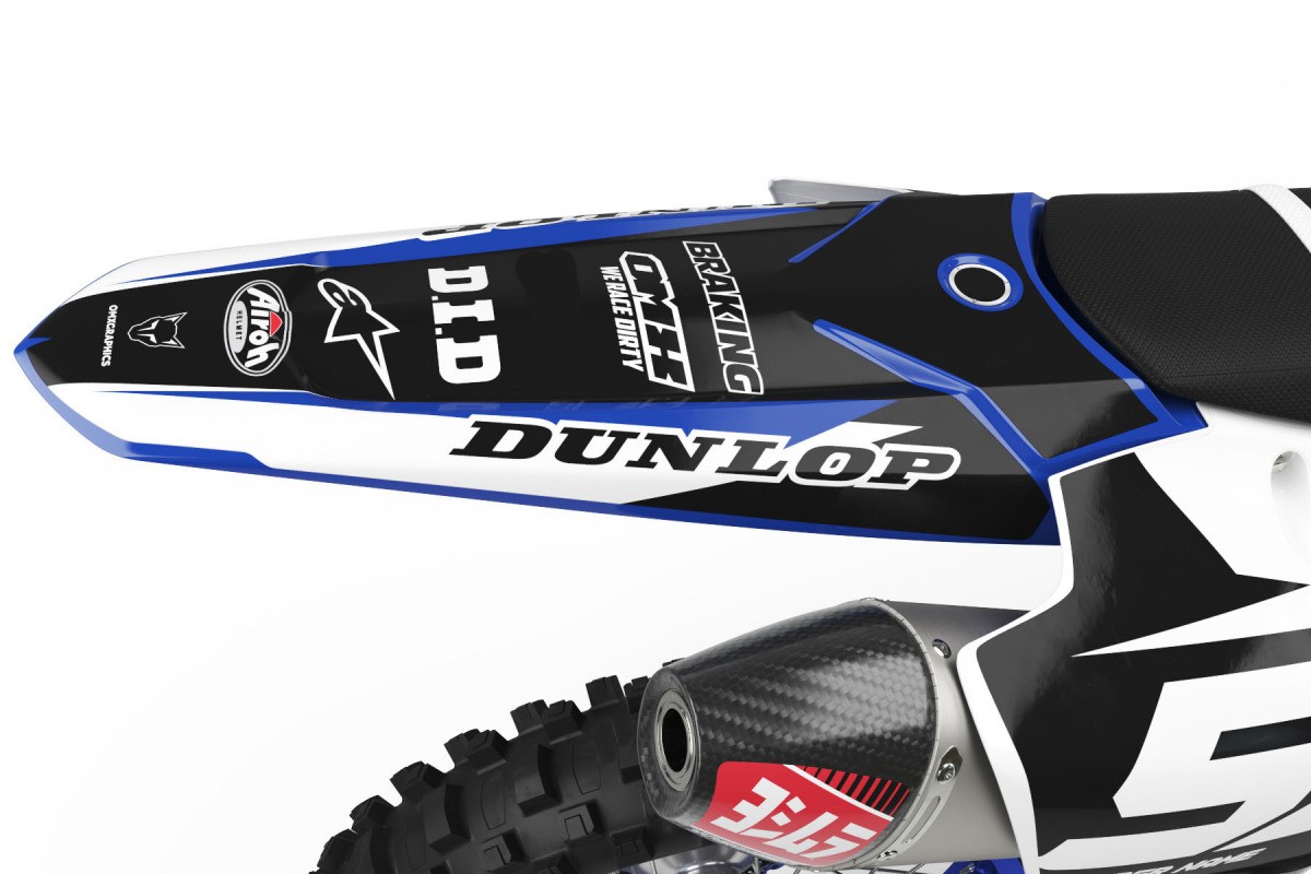 Yamaha DAZZLE Graphics Kit Blue – OMXGraphics