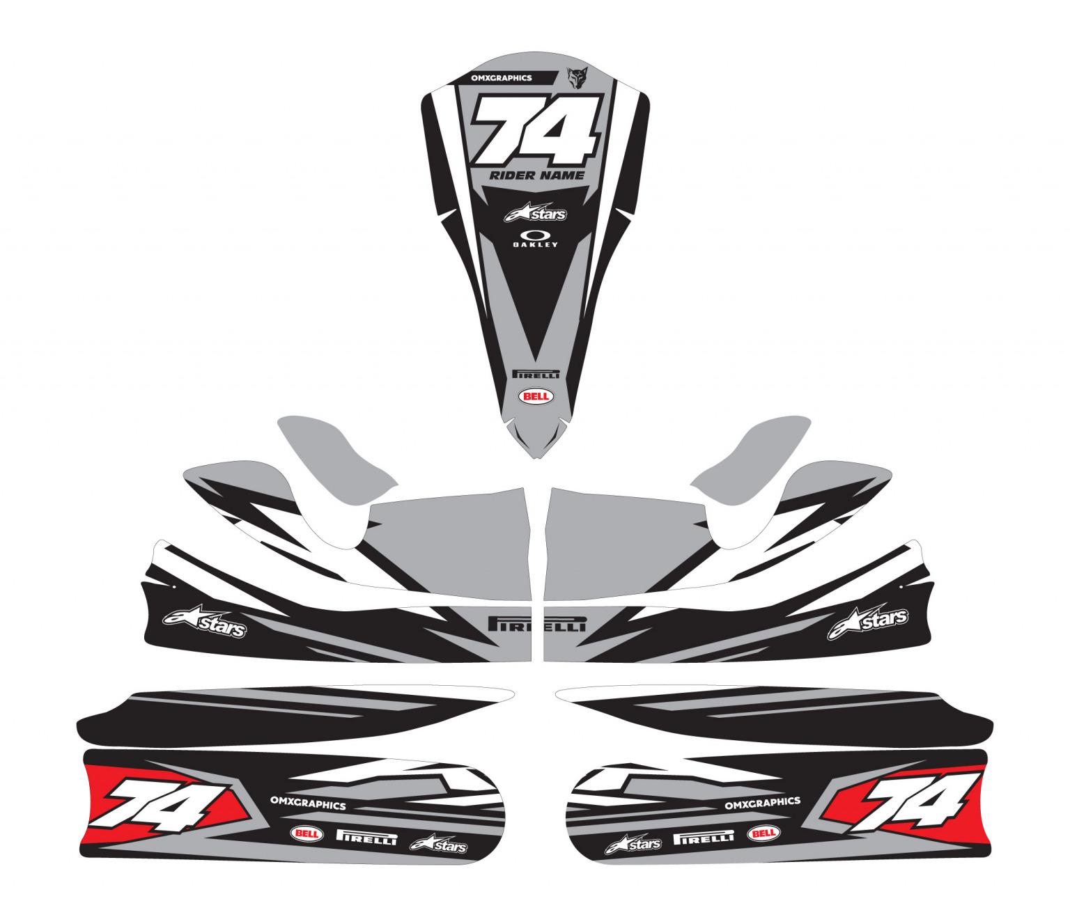 Kosmic Kart Graphics – Dirt Bike Graphics - Premium Quality