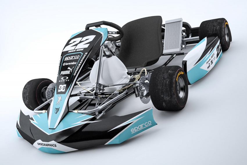 Go Kart Graphics Kit 'Sleek' Red – OMXGraphics