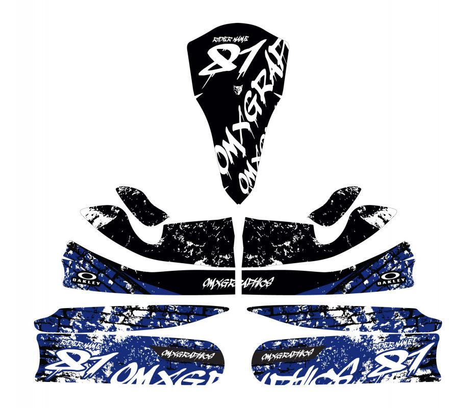 Birel Go Kart Graphics Kit 'Screech' - Top Quality - Free Delivery