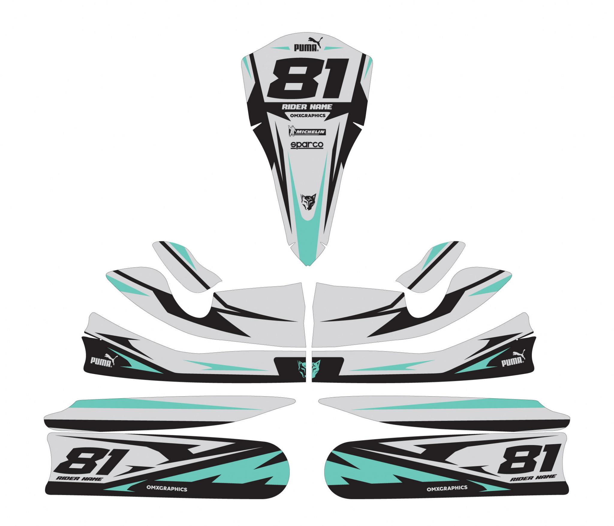 Arrow Kart Graphics 'Throttle' - Fully Customisable