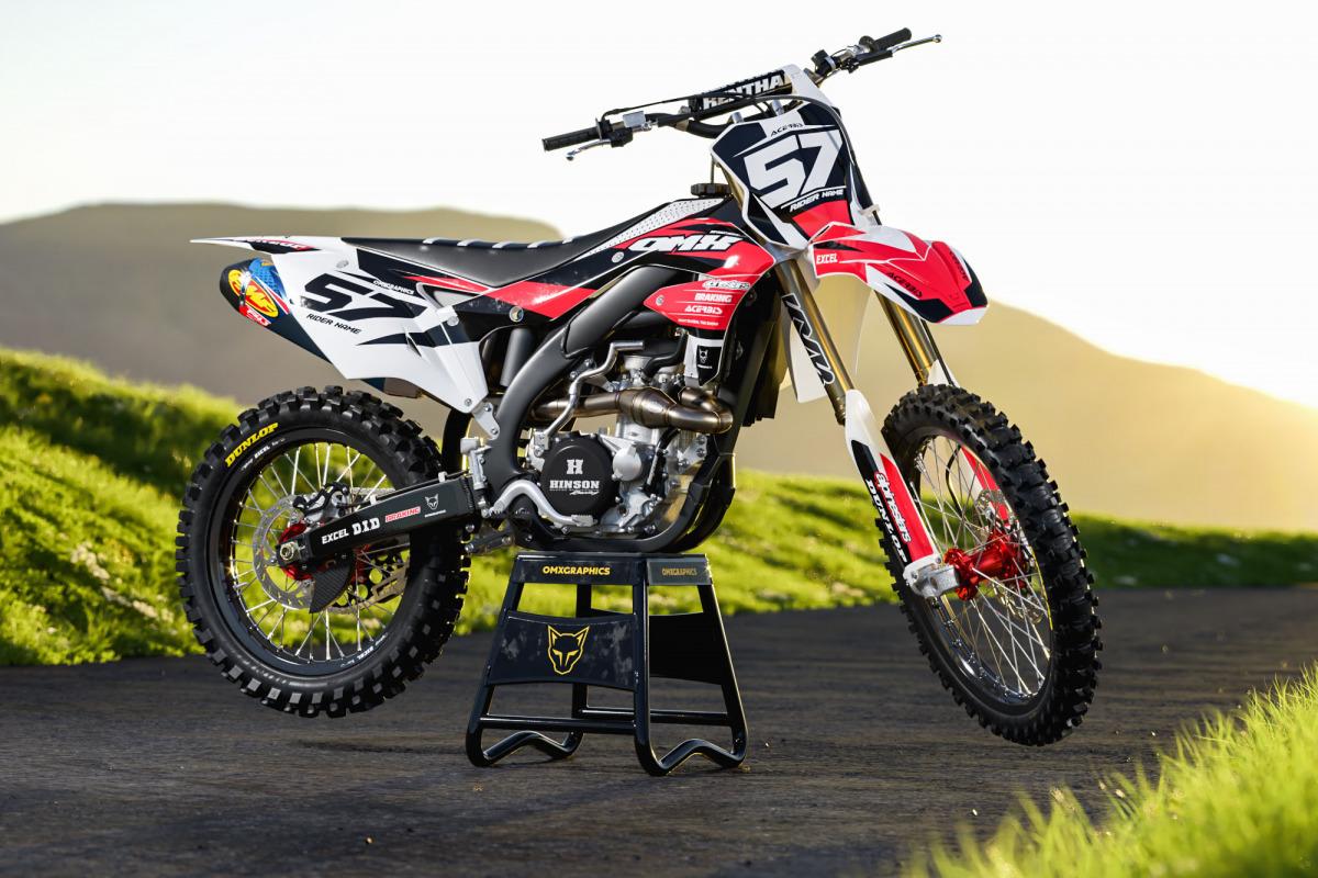 Kawasaki DAZZLE Graphics Kit Red – OMXGraphics – Superb Quality