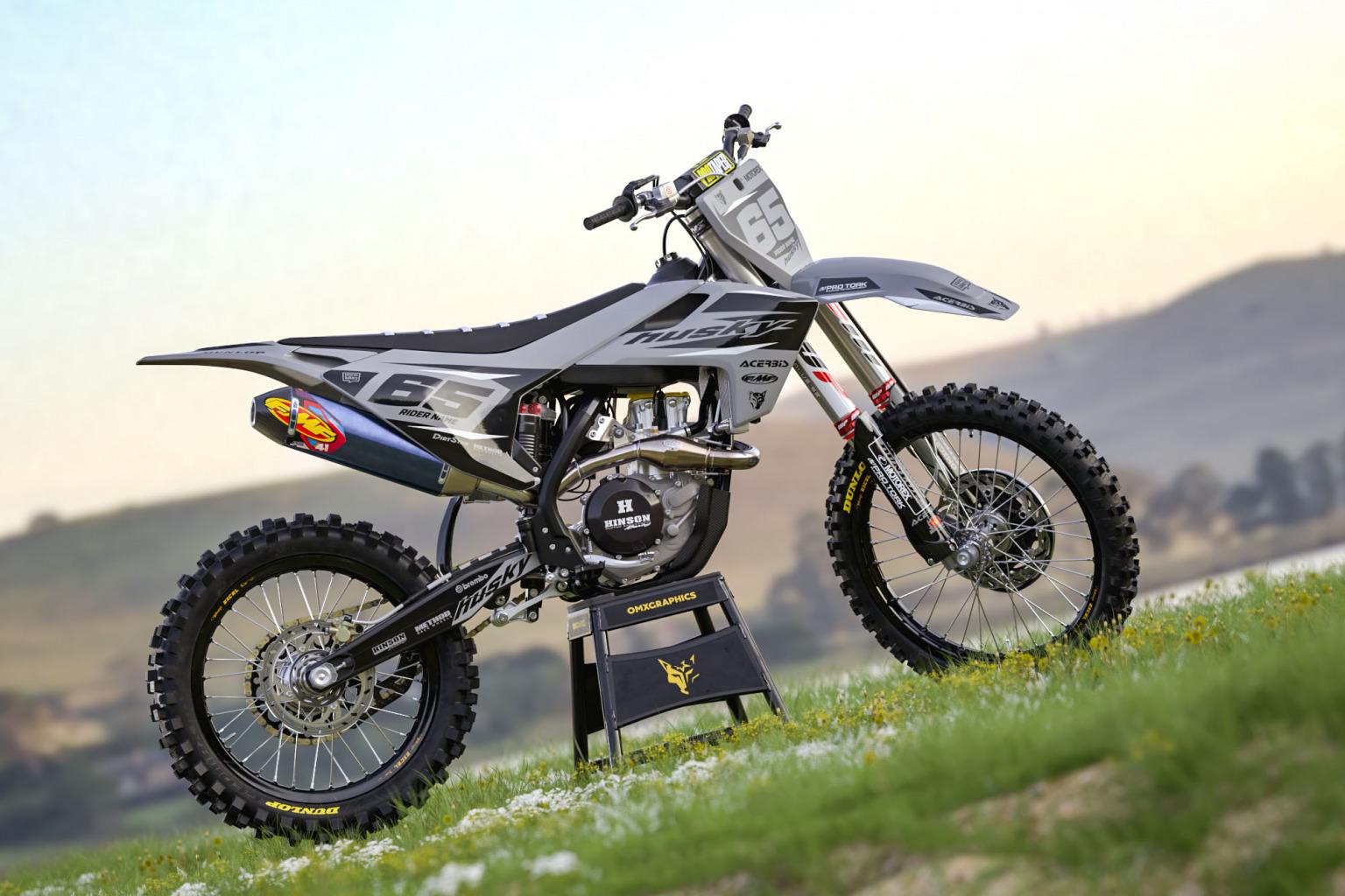 Husqvarna Graphics 'ATTACK GREY' Kit – OMXGraphics