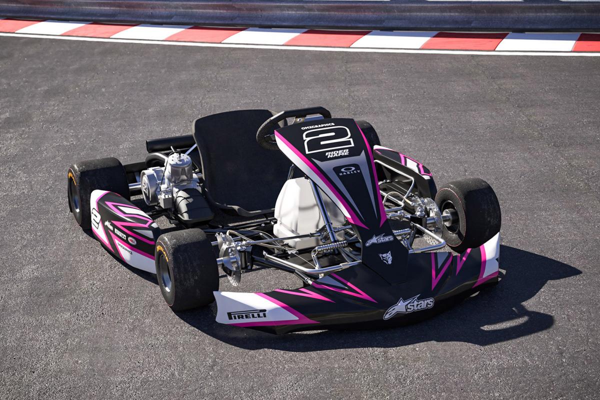 Kart Decals Kit 'OUTLAW' – Dirt Bike Graphics - Premium Quality