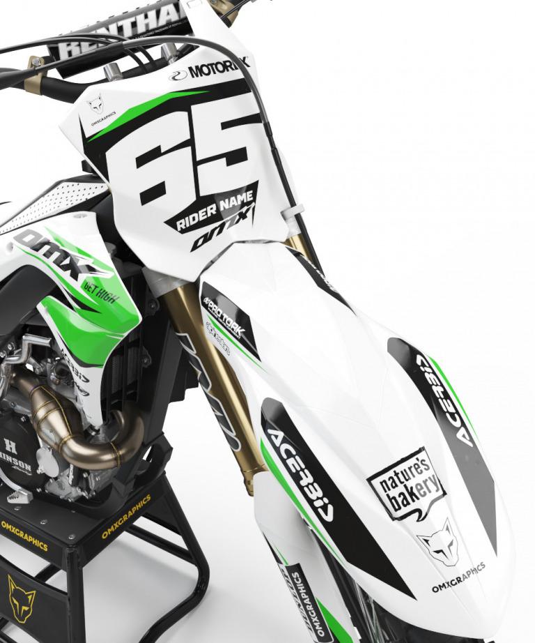 Kawasaki ATTACK Graphics Kit White – OMXGraphics
