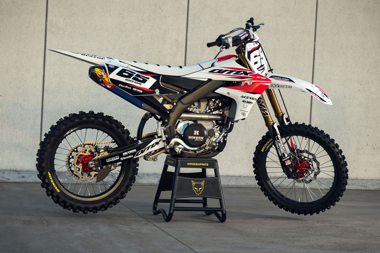 Yamaha ATTACK Graphics Kit Red – OMXGraphics