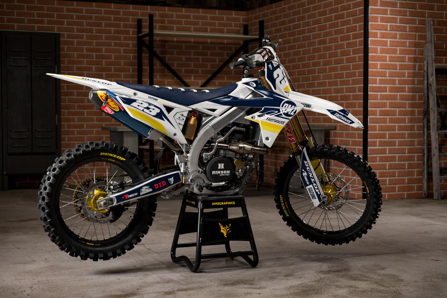 Suzuki UNION Graphics Kit White – OMXGraphics