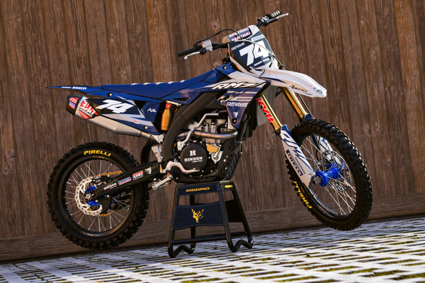 Suzuki GANG Graphics Kit Blue – Dirt Bike Graphics