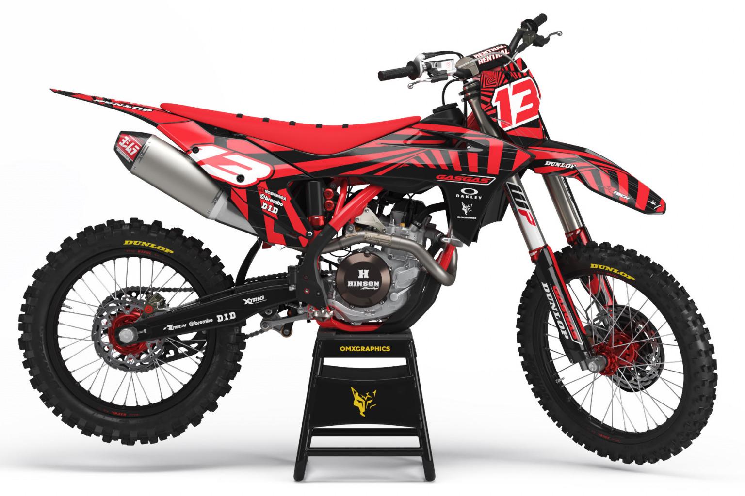 GasGas Dirt Bike Graphics Kit 'UNION' – OMXGraphics
