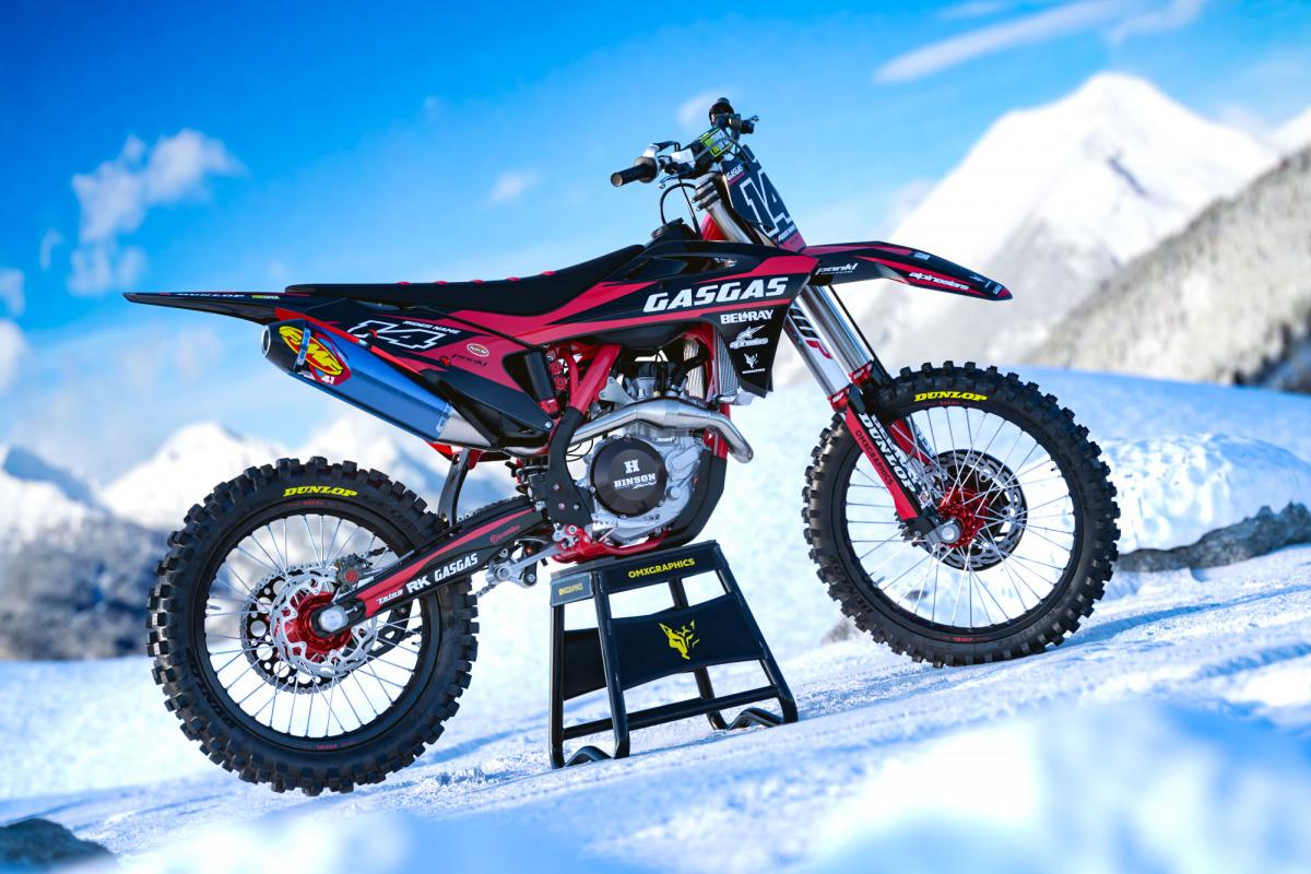 GasGas Mx Graphics Kit 'THUNDER' Black / Red – For All Bikes & Models