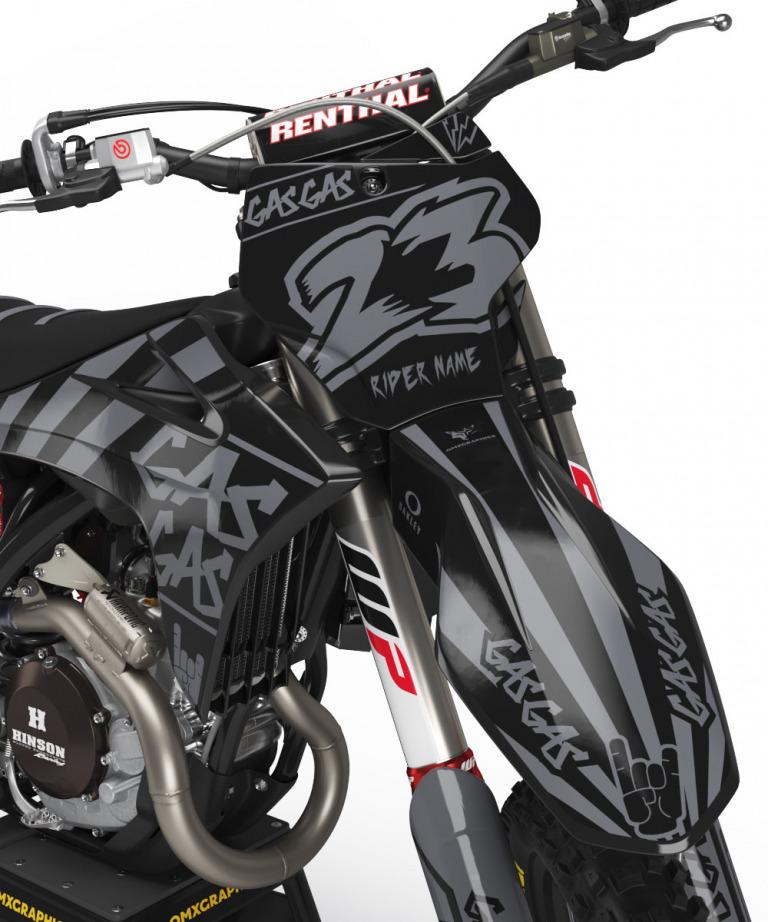 GasGas Mx Graphics Kit 'Crime' – OMXGraphics - 50+ Custom Designs