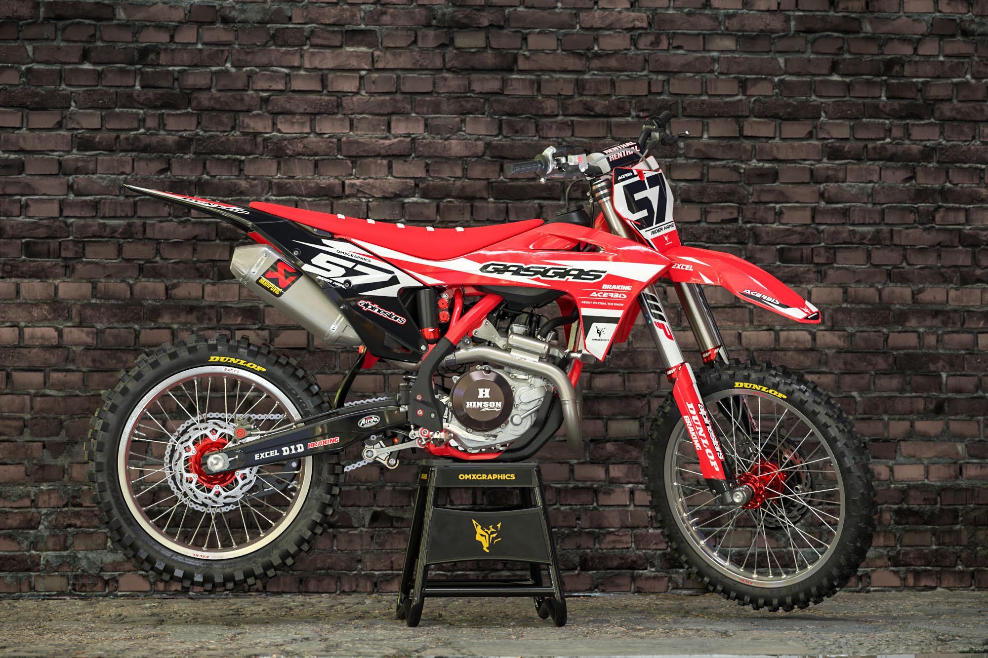 GasGas Mx Graphics Kit 'BLAZE 2' – OMXGraphics - Fully Customisable