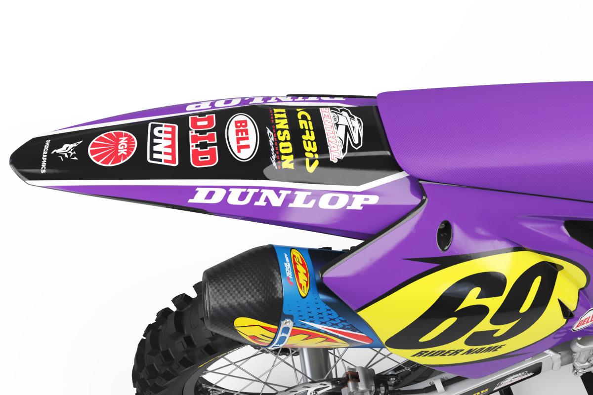 Retro Graphics Kit 90's for Kawasaki – Dirt Bike Graphics