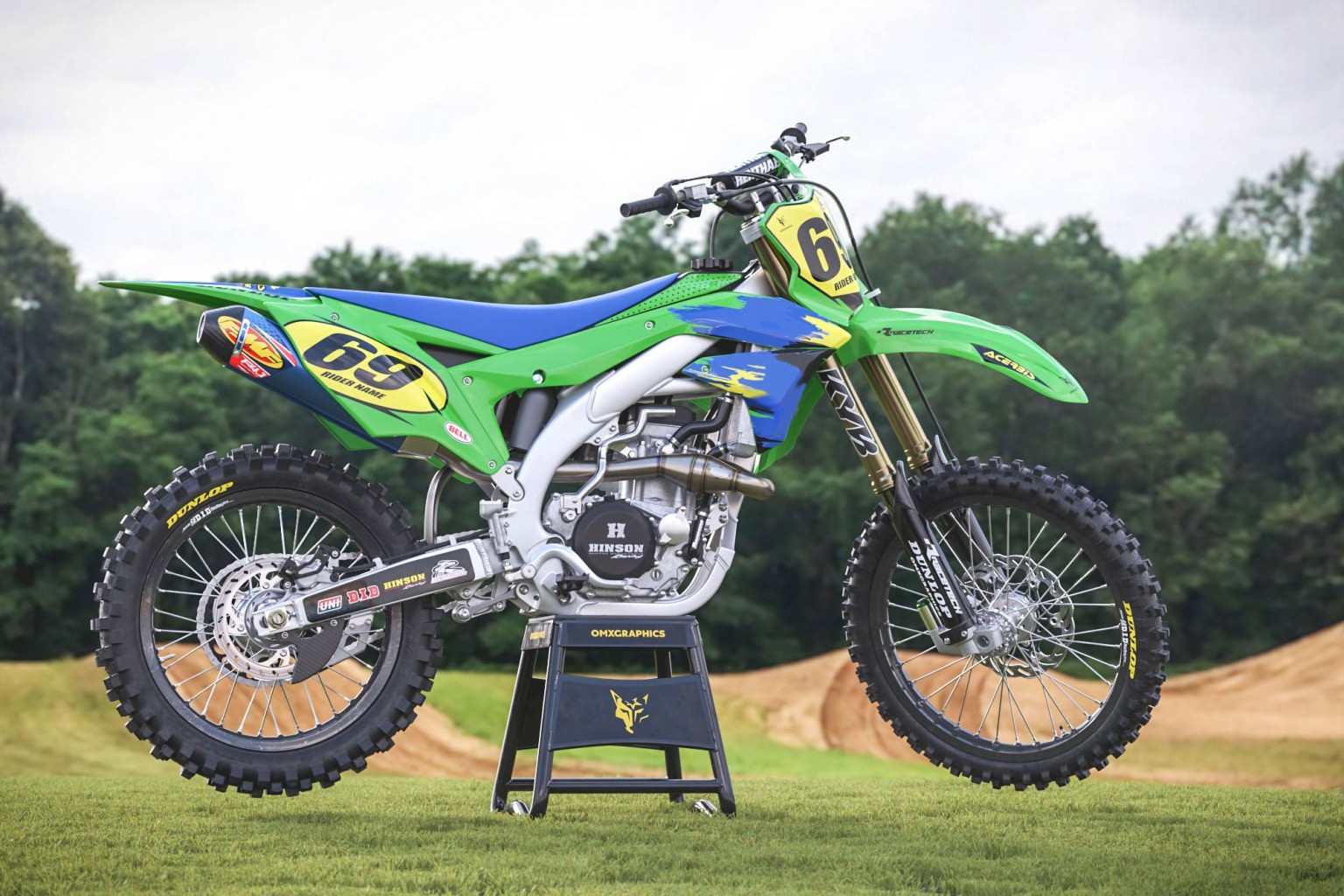 Kawasaki RETRO Graphics Kit – OMXGraphics