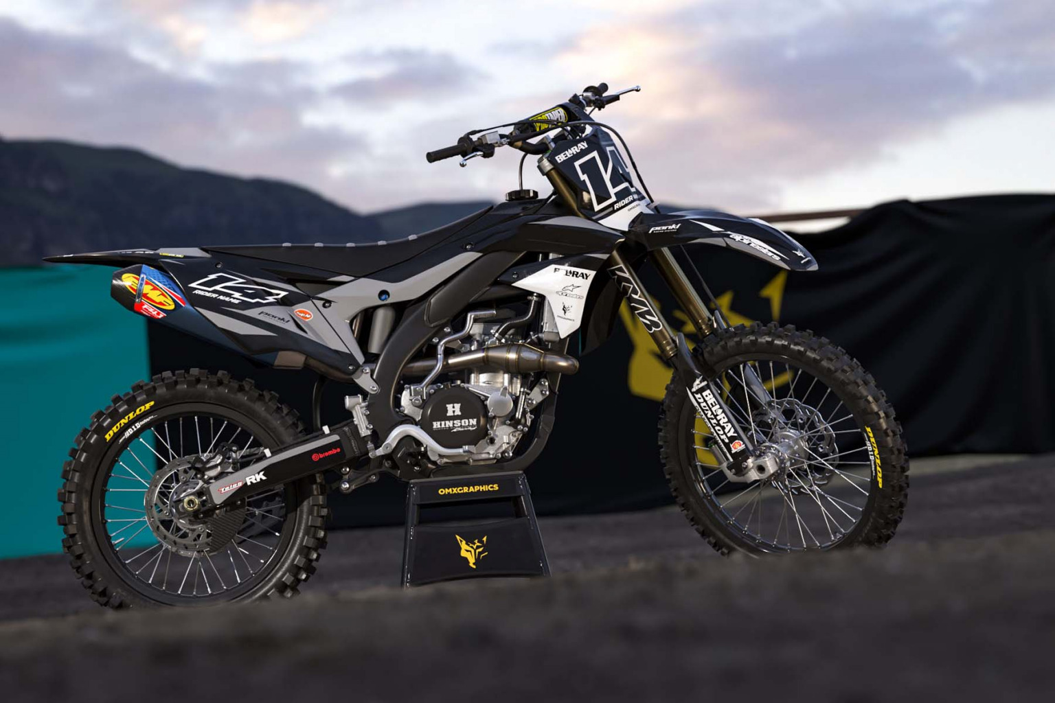 Kawasaki BOLD 2 Graphics Kit – OMXGraphics